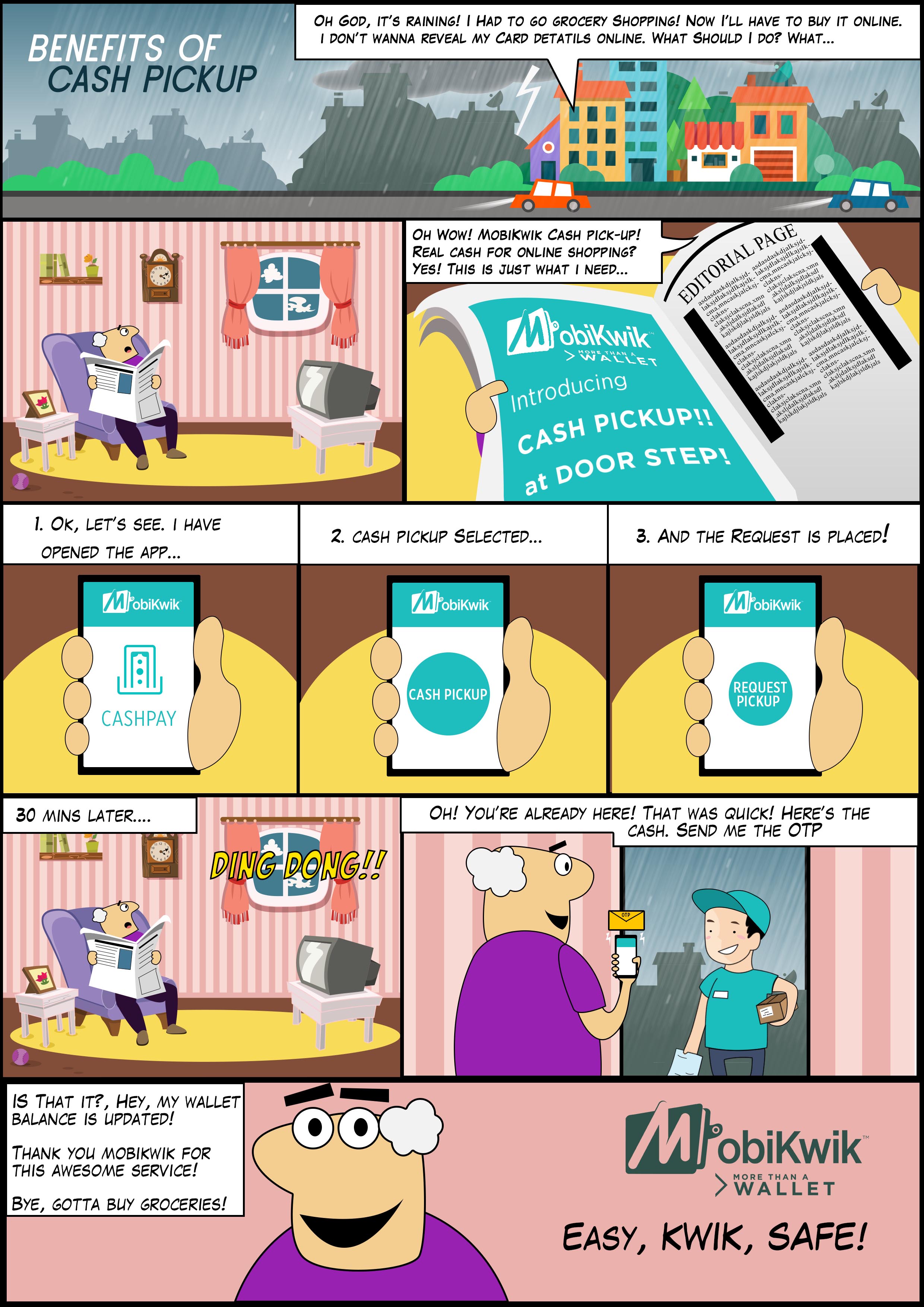 Benefits of Cash Pickup!